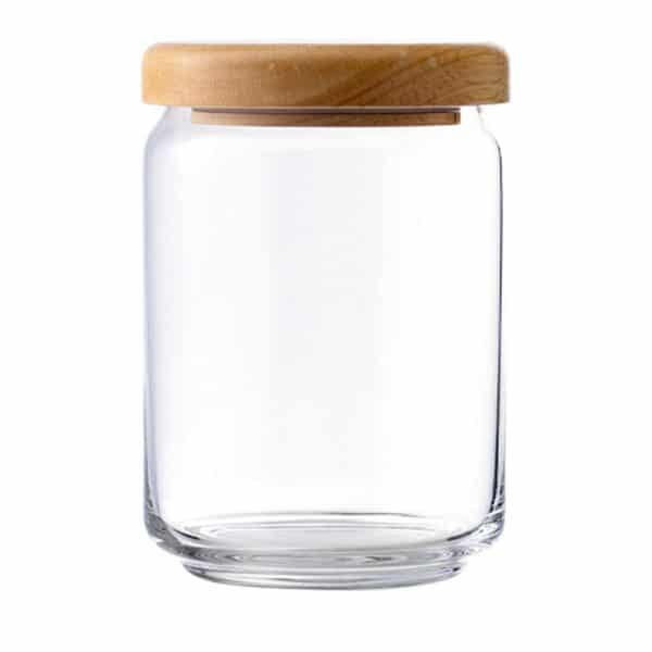 Hũ STAX JAR nắp nhựa màu -750 ml | Thủy Tinh Ocean
