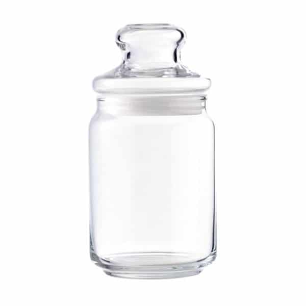 Hũ STAX JAR nắp nhựa màu -750 ml | Thủy Tinh Ocean