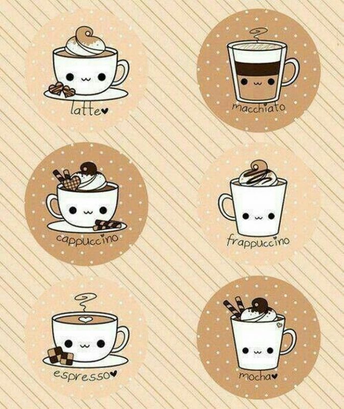Tổng hợp hình vẽ ly cafe cute đẹp mới nhất | Thủy Tinh Ocean